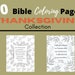 THANKSGIVING BIBLE COLORING Pages for Adults & Kids | Bible Journaling ...