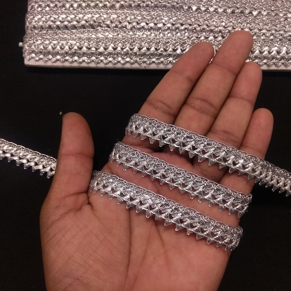 Silver Metallic Lace - Etsy
