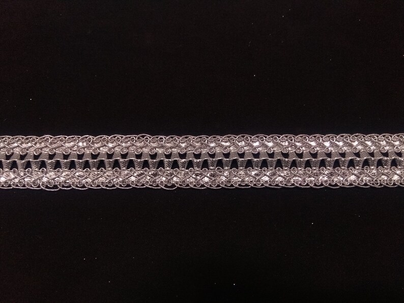Indian Metallic Silver Ribbon Lace Trim for Decoration of | Etsy