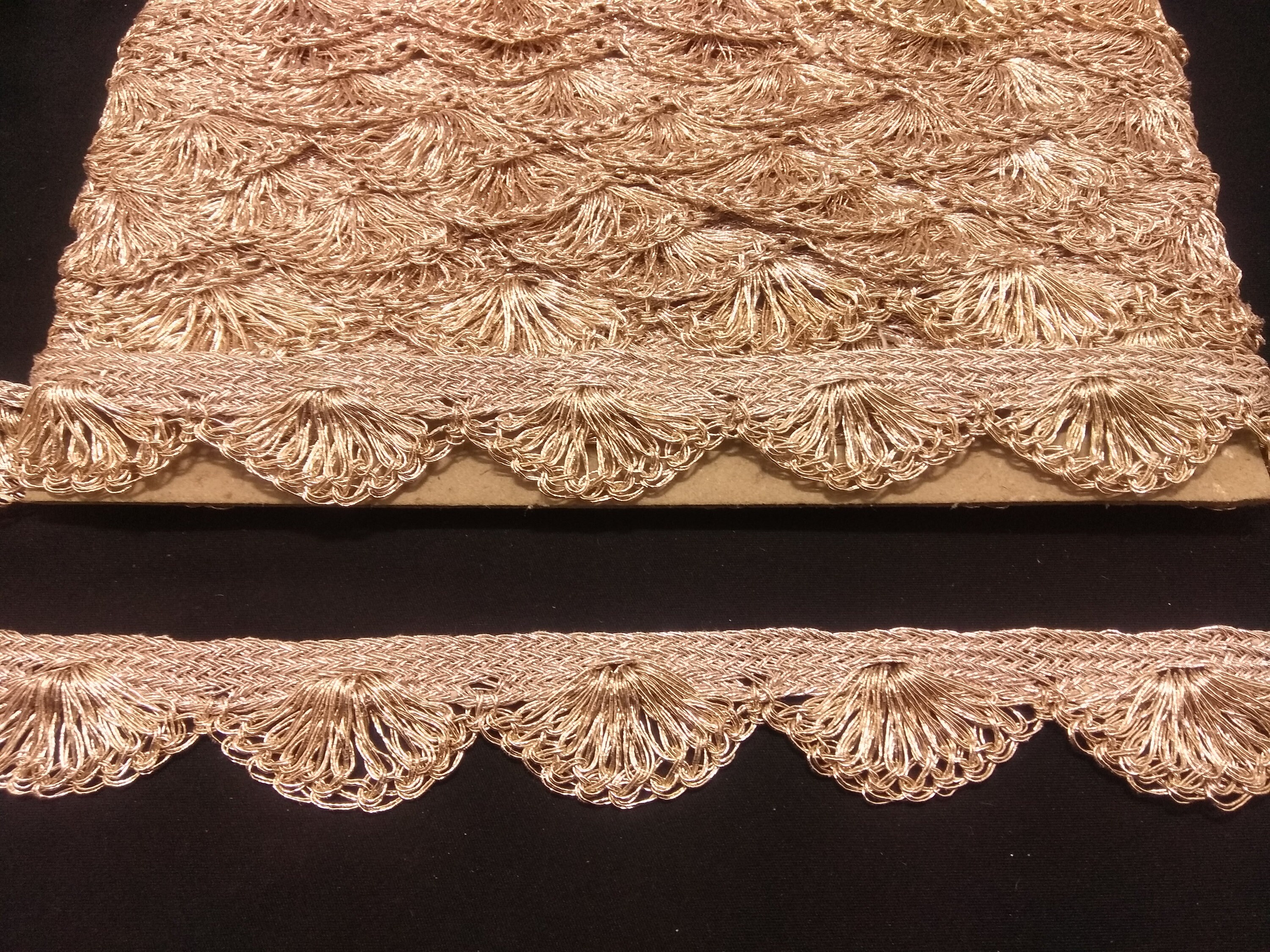 Indian Rose Gold or Dull Copper Woven Handwork Fringe Lace - Etsy
