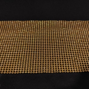 Gold Stone Work Net Lace Trim: Indian Metal Embellishment - Etsy