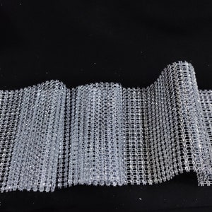 Metallic Silver Net Lace Trim: Embellished Border, Craft & Sewing - Etsy