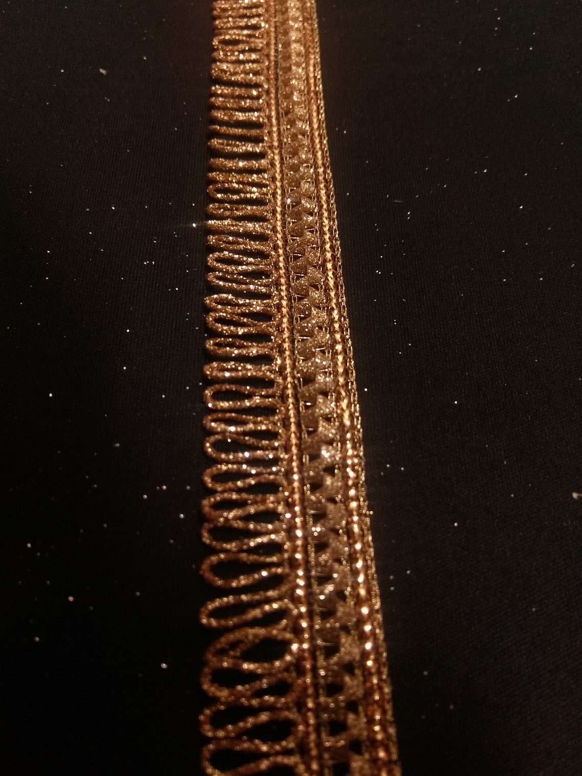Indian Metallic Rose Gold Brush Fringe Lace Trim With | Etsy