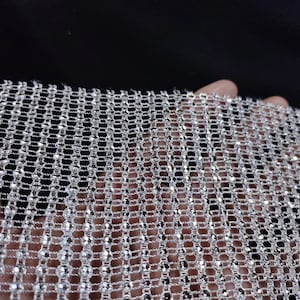 Metallic Silver Net Lace Trim: Embellished Border, Craft & Sewing - Etsy