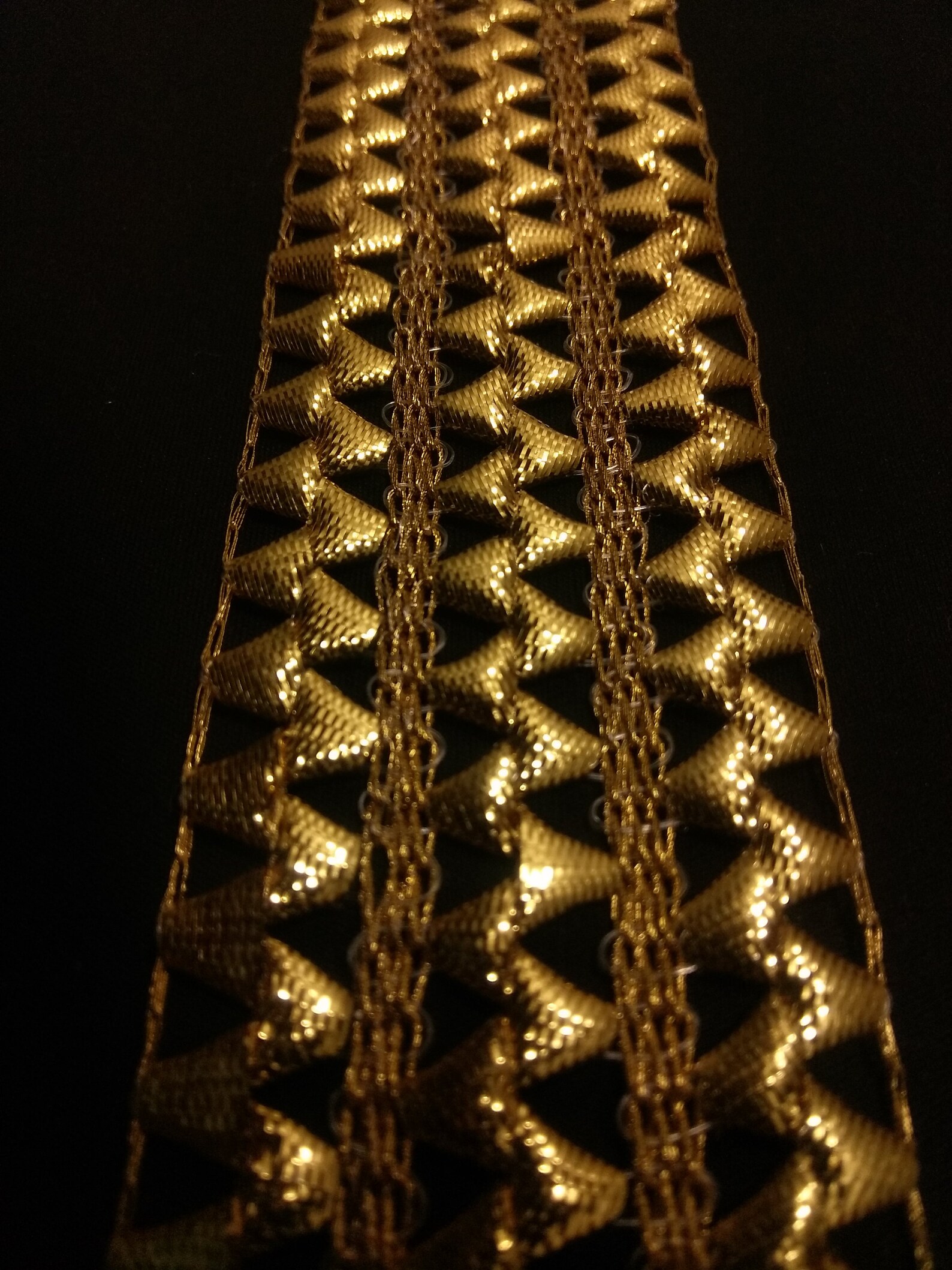 Indian Metallic Gold Net Woven Ribbon Lace Trim With | Etsy