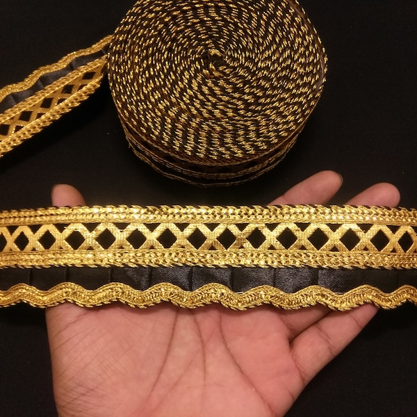 Gold Fabric Trim - Etsy