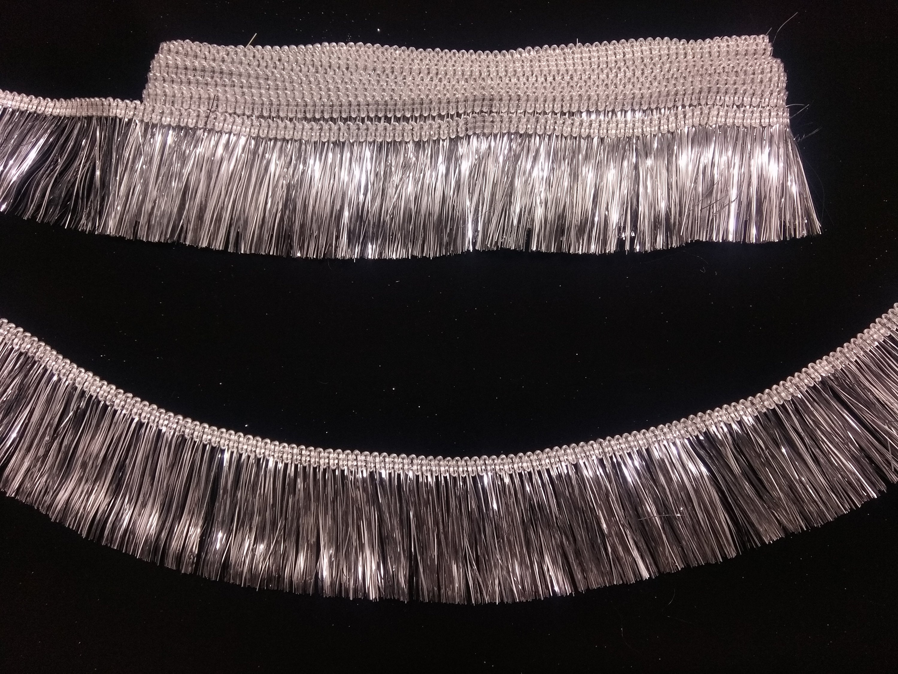 Indian Metallic Silver Tassels Fringe Lace Trim Silver | Etsy
