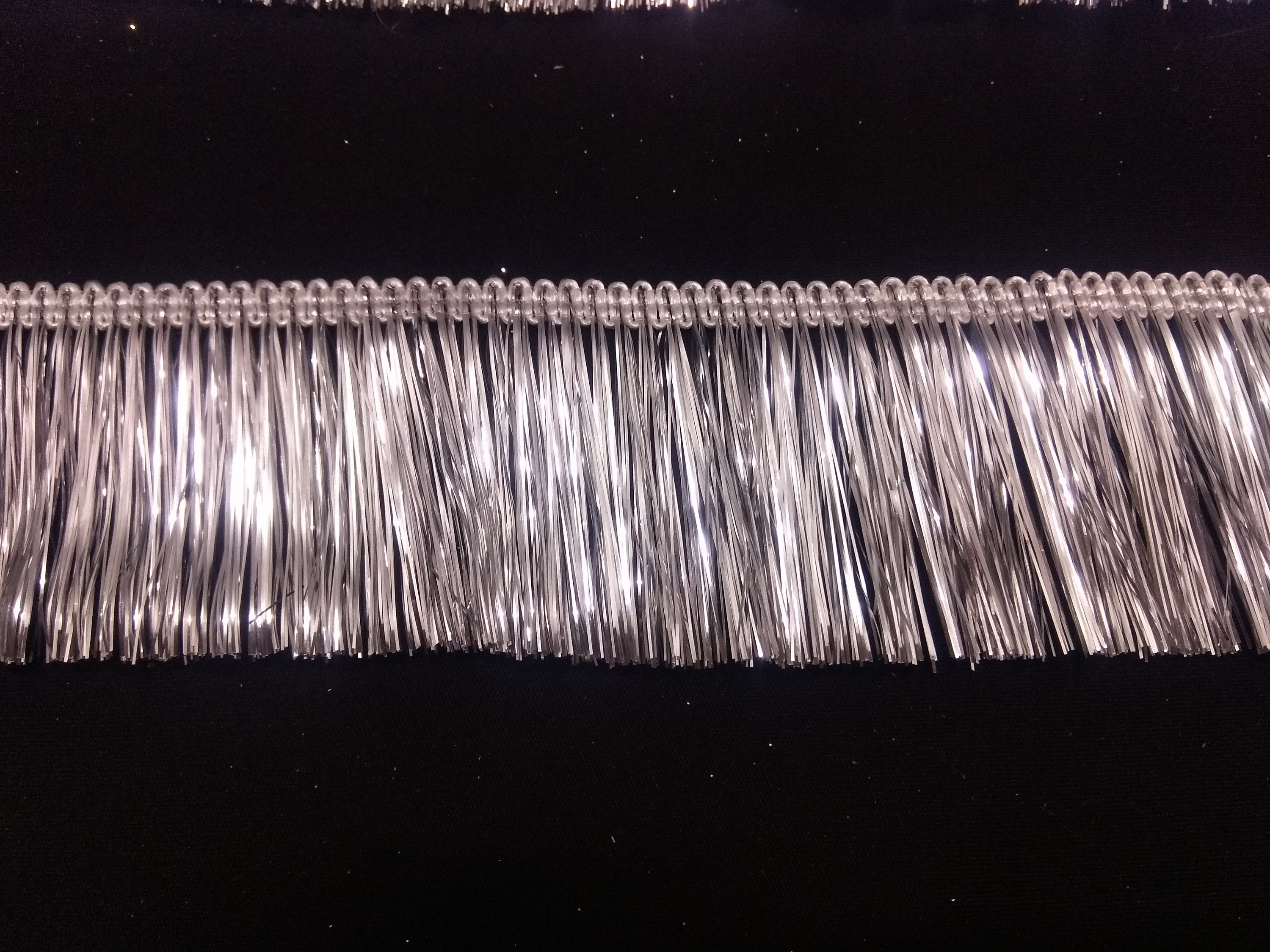Indian Metallic Silver Tassels Fringe Lace Trim Silver | Etsy