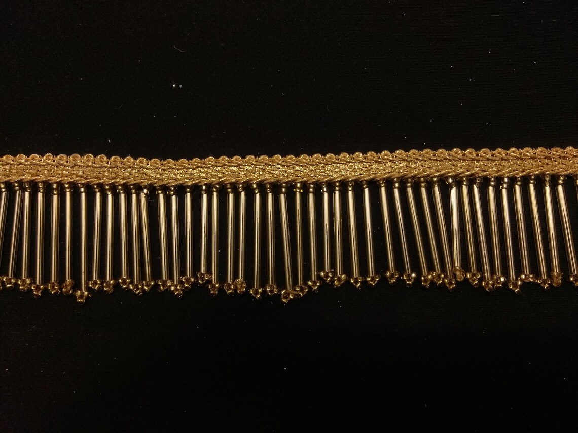 Gold Beaded Trim Indian Lace Trim Beaded Lace Gold Beaded | Etsy