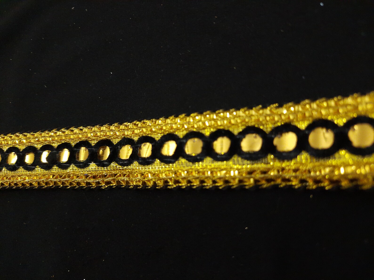 Metallic Gold Woven Fringe Lace Trim: Indian Handwork Embellishment - Etsy