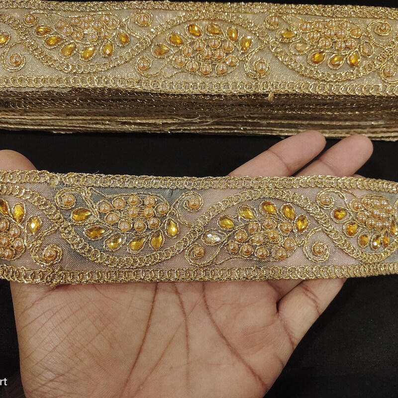 Gold Fabric Trim - Etsy