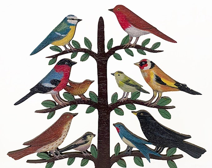 Singing Tree - Wooden Mantle Ornament - Etsy