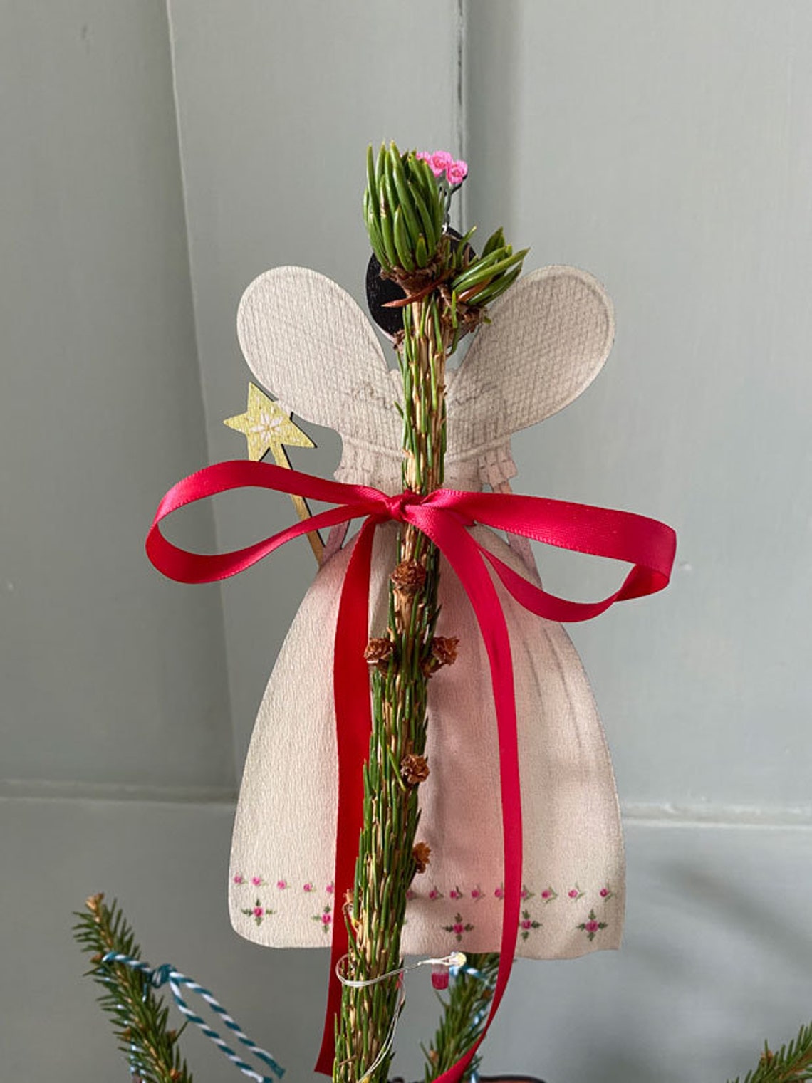 Wooden CHRISTMAS FAIRY Tree Topper - Etsy