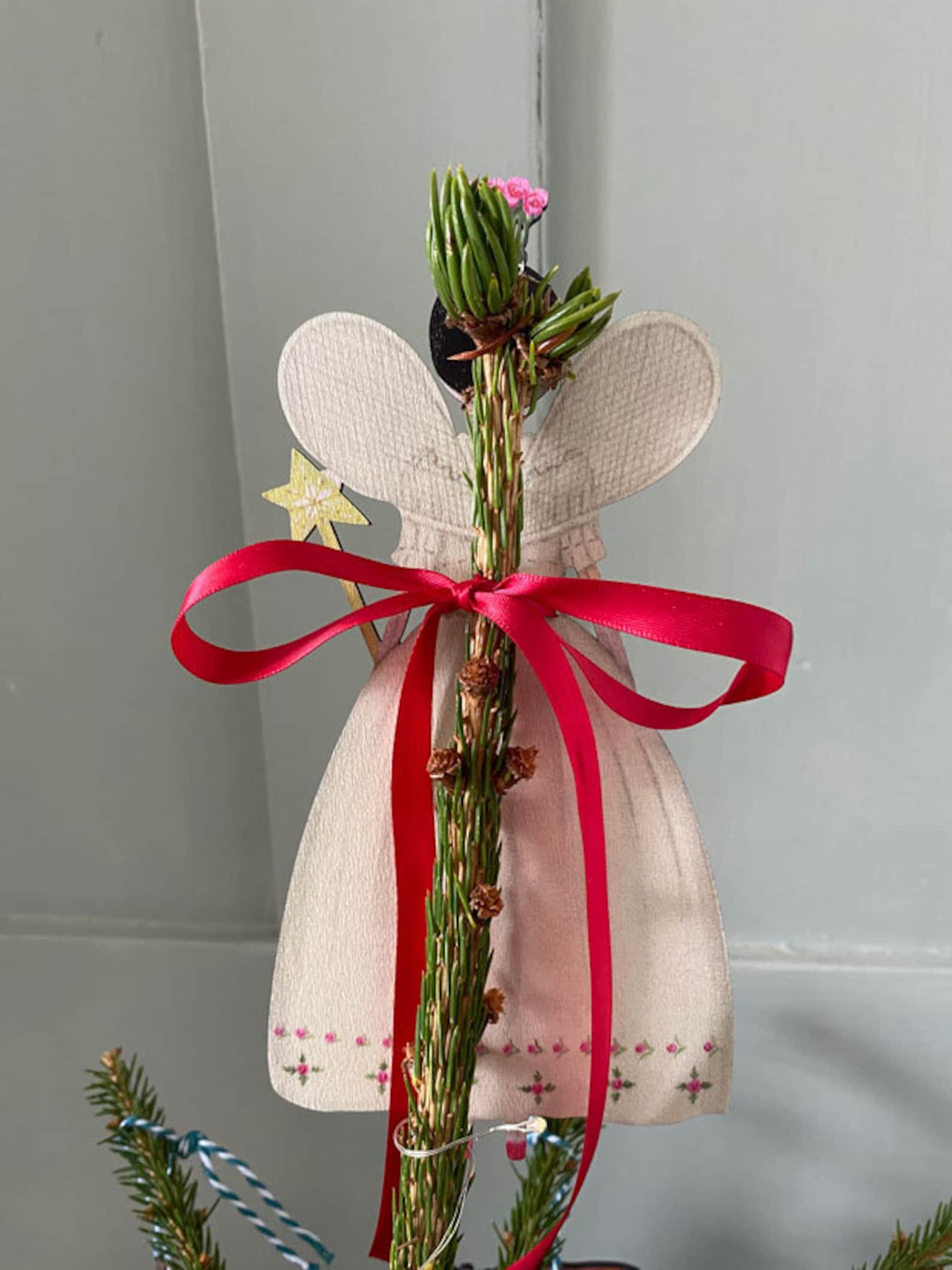 Wooden CHRISTMAS FAIRY Tree Topper - Etsy