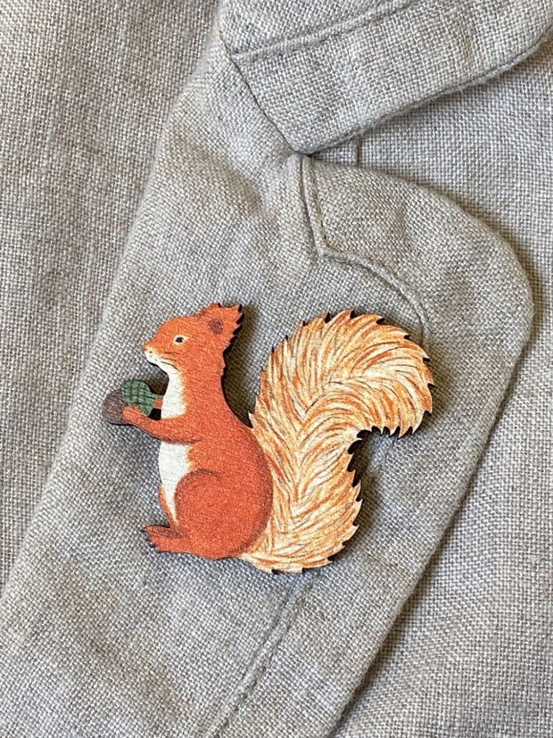 Lapel Pin-brooch - SQUIRREL - Etsy