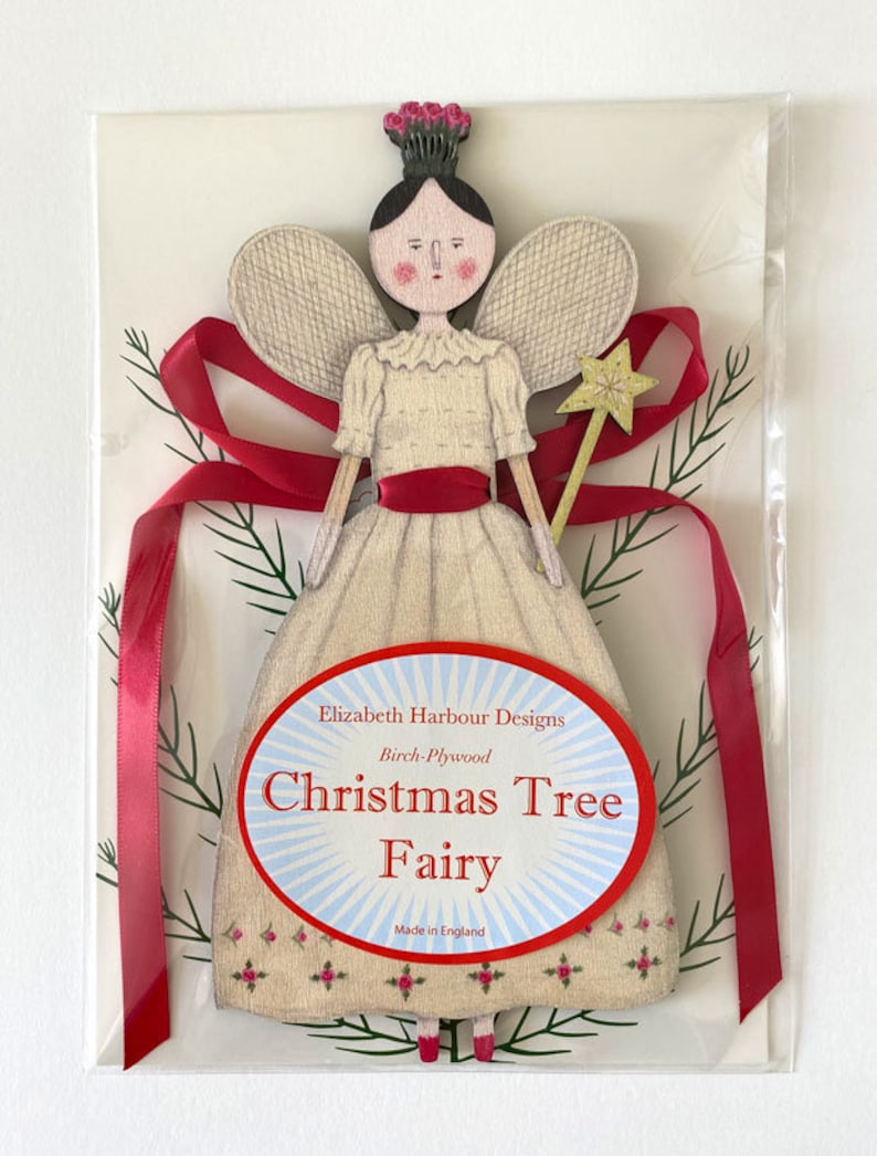 Wooden CHRISTMAS FAIRY Tree Topper - Etsy