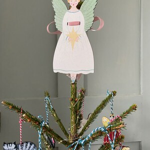Wooden CHRISTMAS ANGEL Tree Topper - Etsy