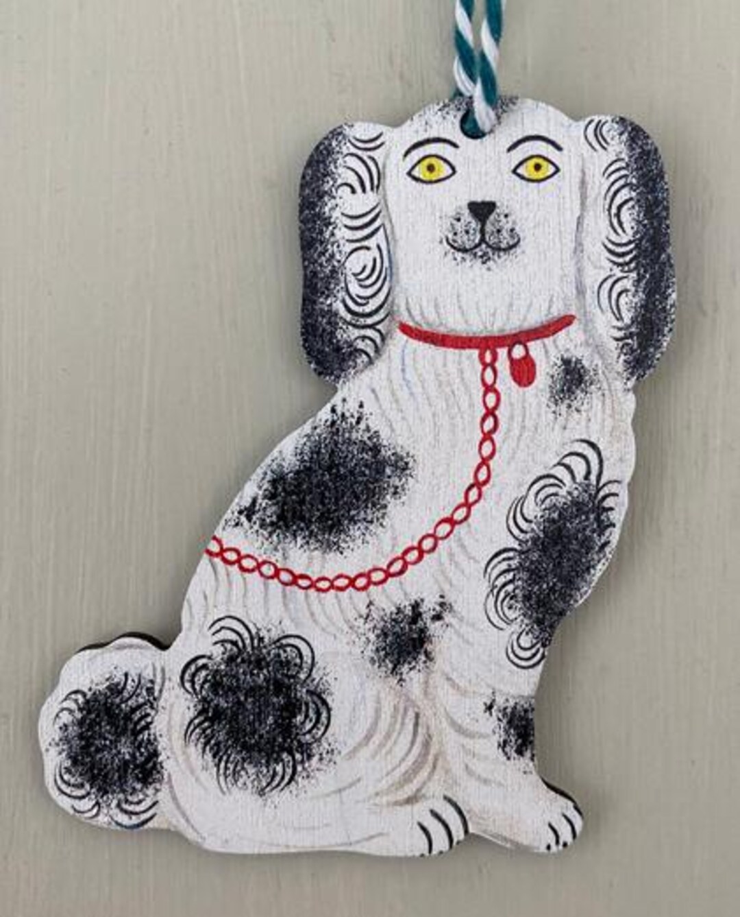 Wally Dog - Wooden Hanging Decoration - Etsy