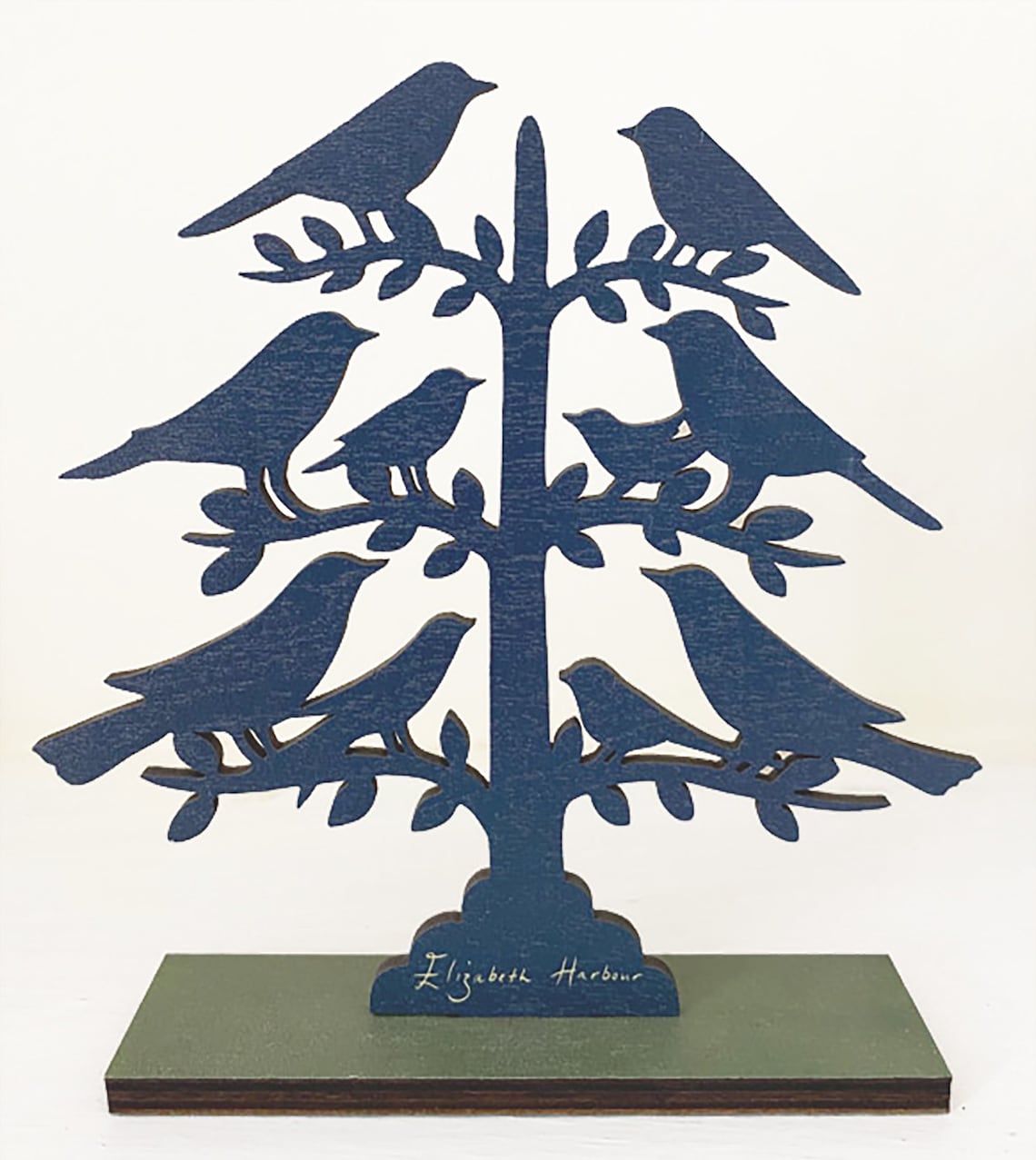Singing Tree - Wooden Mantle Ornament - Etsy