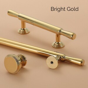 Modern Solid Brass Drawer Pulls Handles - Etsy