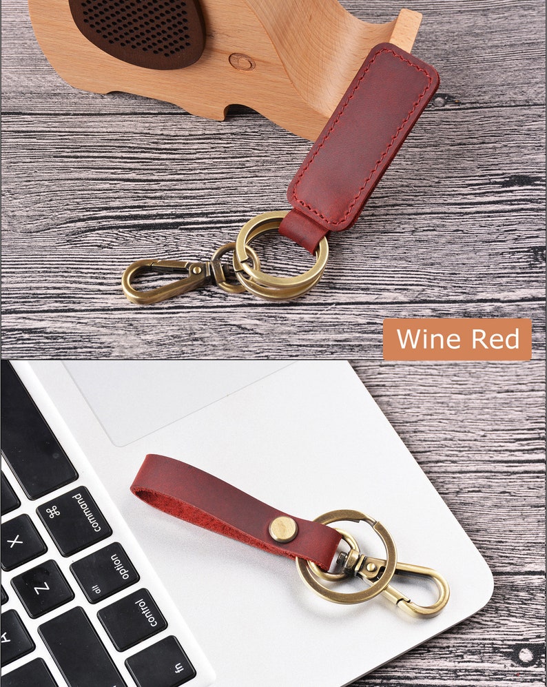 Leather Custom Keychain Graduation Gifts - Etsy