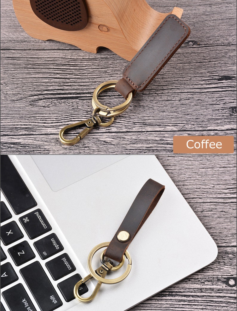 Leather Custom Keychain Graduation Gifts | Etsy