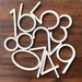 6 Inch Modern Floating Metal House Numbers White - Etsy Canada