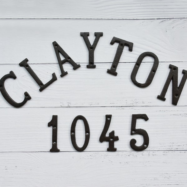 Rustic House Numbers - Etsy