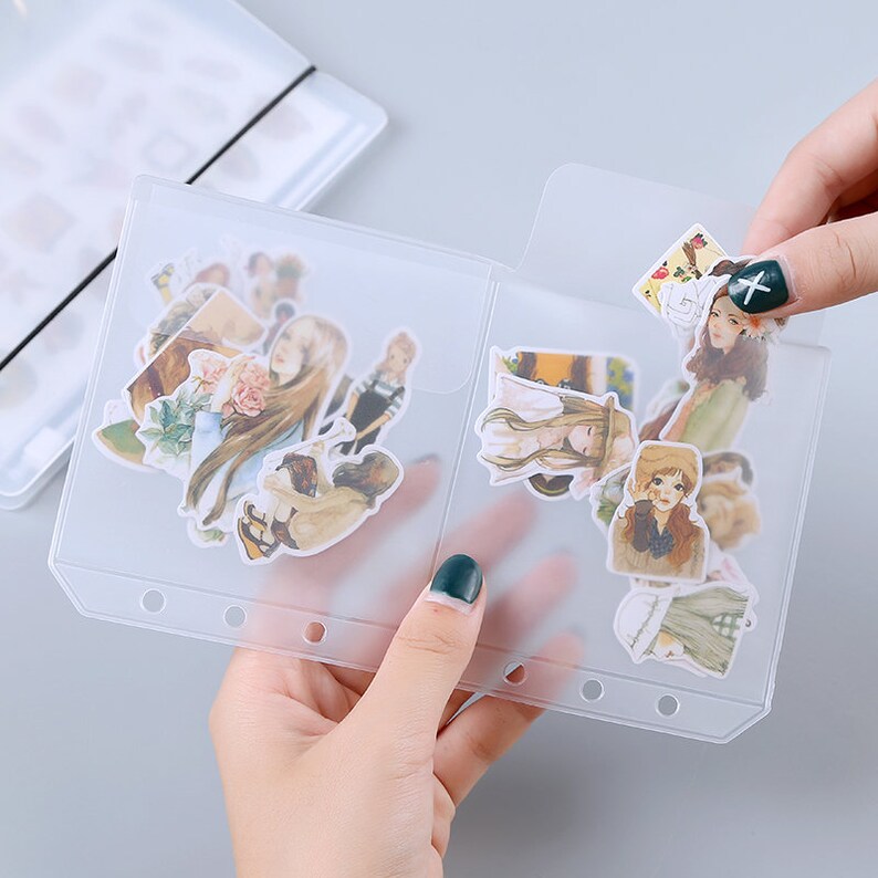 Stickers Storage & Organizer Bag PVC Pouch for Binder Notebook - Etsy