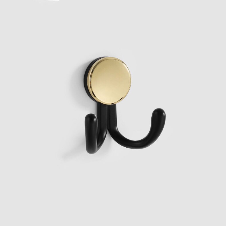 Gold Black Coat Hooks Wall Mounted - Etsy