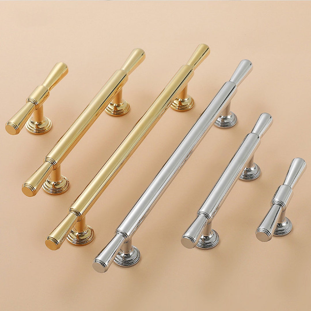 Modern Solid Brass Drawer Pulls Handles - Etsy