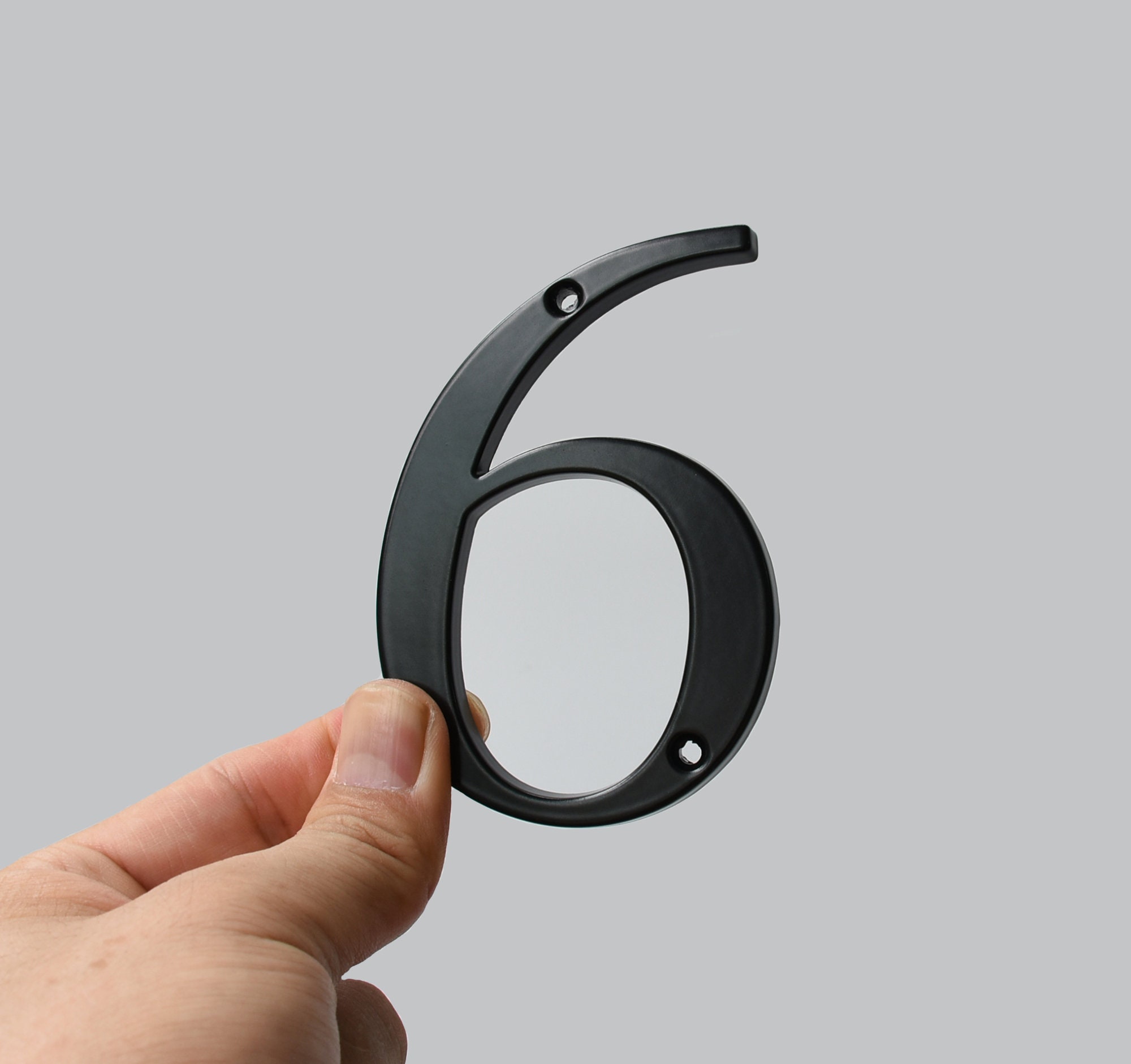 4 Inch Modern Metal House Numbers | Etsy