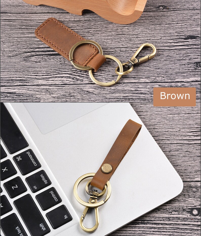 Leather Custom Keychain Graduation Gifts | Etsy