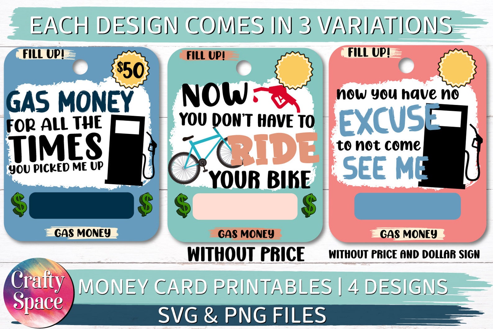 Gas Money Card Money Card Holder PNG Bundle Money Card PNG - Etsy
