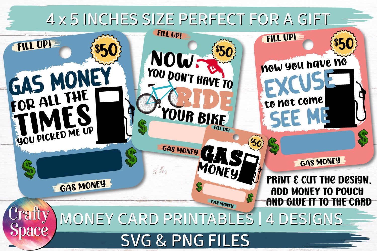 Gas Money Card Money Card Holder PNG Bundle Money Card PNG - Etsy