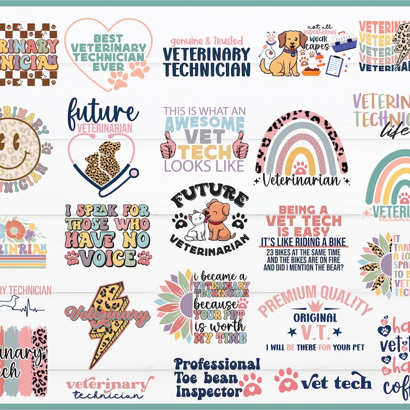 Vet Tech Svg - Etsy