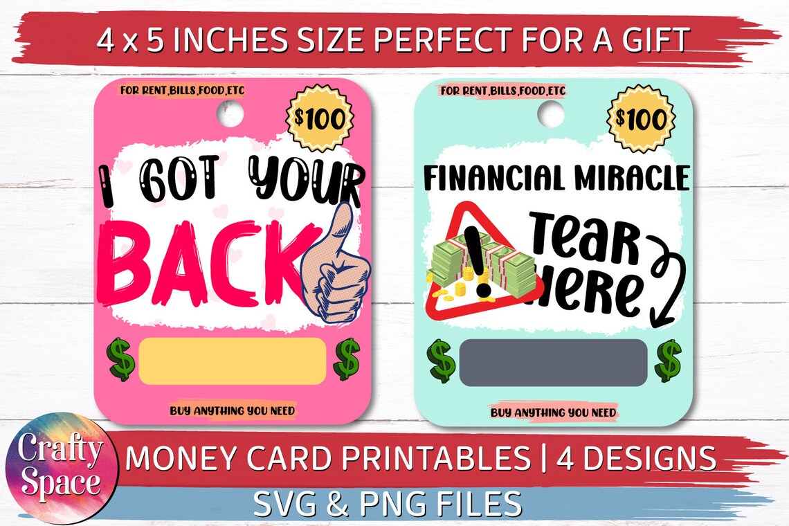 Financial Aid Money Card Money Card Holder PNG Bundle Money - Etsy