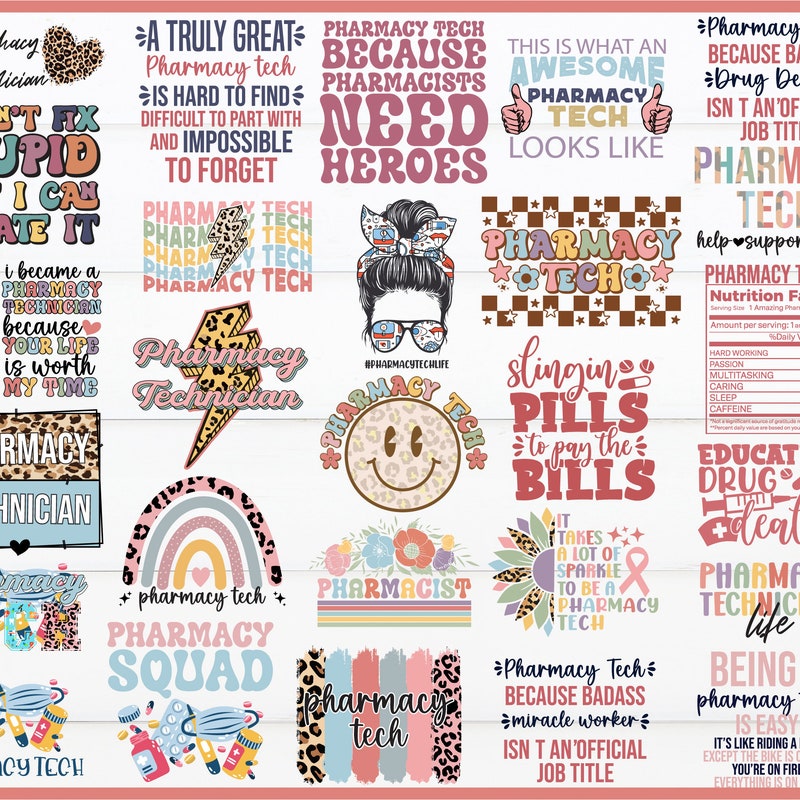 Pharmacy Tech Svg - Etsy