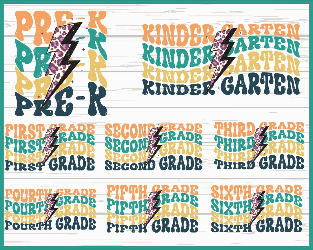 Retro Back to School PNG Sublimation Bundle (digital Download) - Etsy