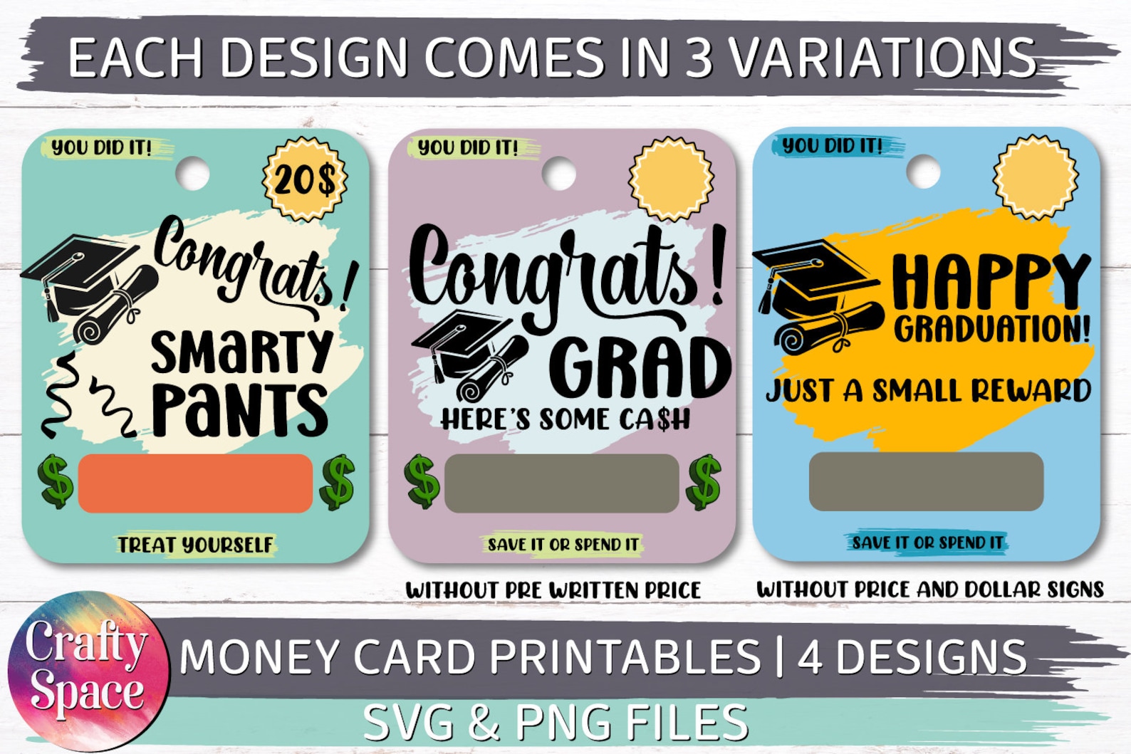 Graduation Money Card Money Card Holder PNG Bundle Money - Etsy
