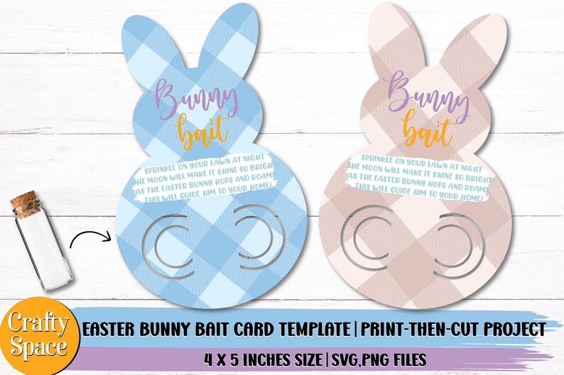 Printable Bunny Bait Card Template Easter Bunny Bait Card - Etsy
