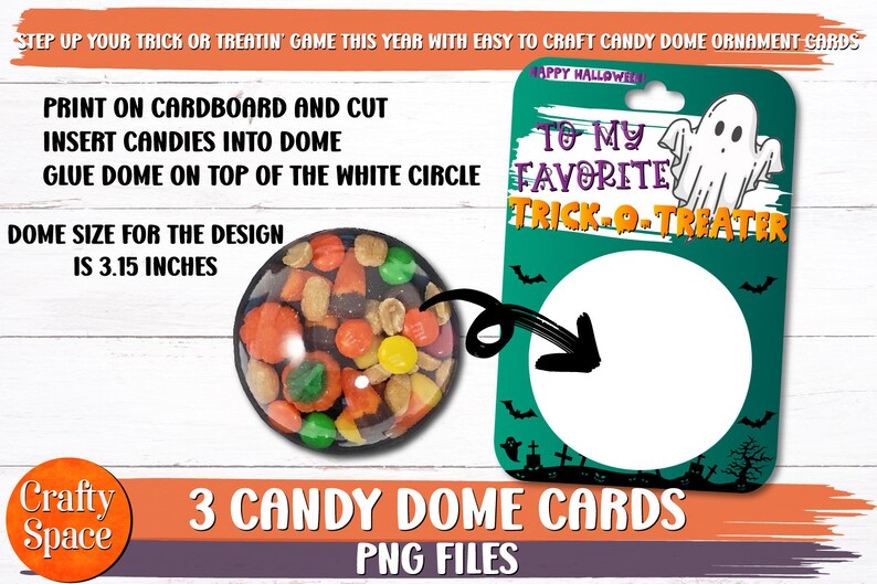 Printable Halloween Candy Dome Ornaments Bundle Candy Dome - Etsy