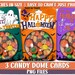Printable Halloween Candy Dome Cards: 3 PNG Designs (5x7 In) (digital ...