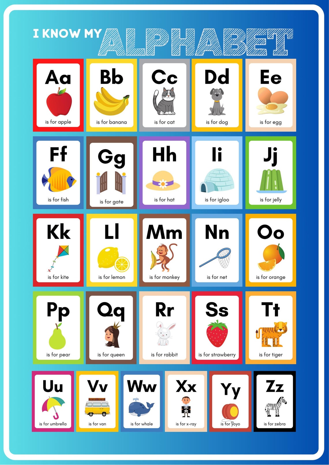 Bright & Playful Alphabet Posters for Kids – Fun Learning at Every ...