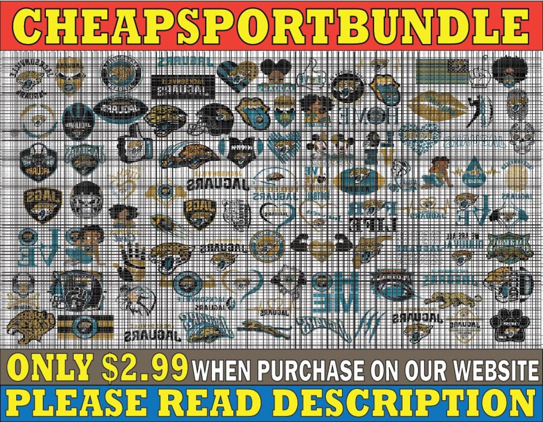 Jackso-nville-jag-uars-svg Clipart Bundle Cutting File - Etsy