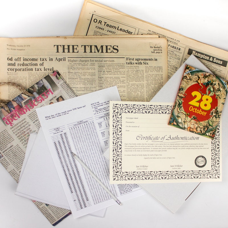 Newspapers in a Book - Etsy UK