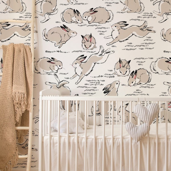 Bunny Wall Decal - Etsy