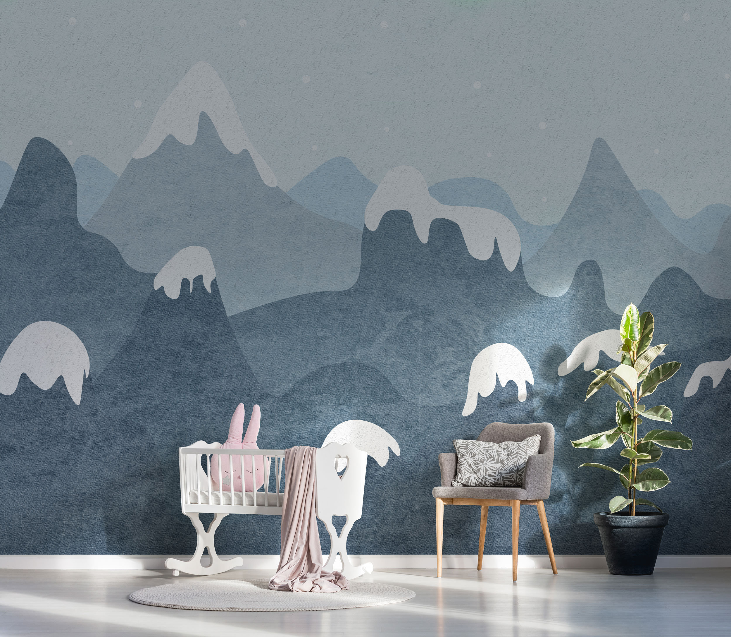 Rocky Mountains Wall Decal Wallpaper Nursery Baby Room Art | Etsy