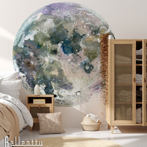 Moon Wall Decal - Etsy