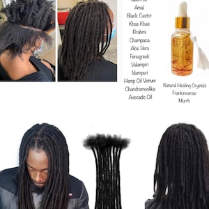 100% 4b-4c Human Hair Dreadlocks/locs/dreads Extensions Handmade Dreads ...
